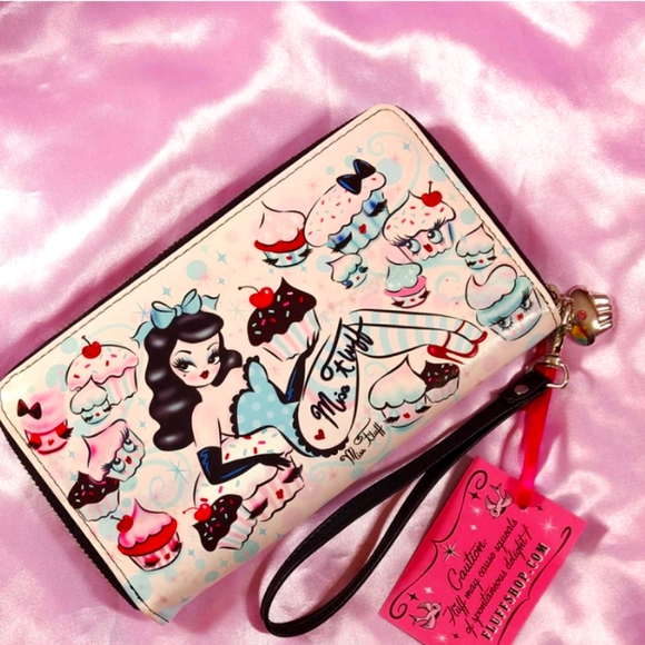 fluff | Bags | Miss Fluff Cupcake Dolls Wristlet | Poshmark